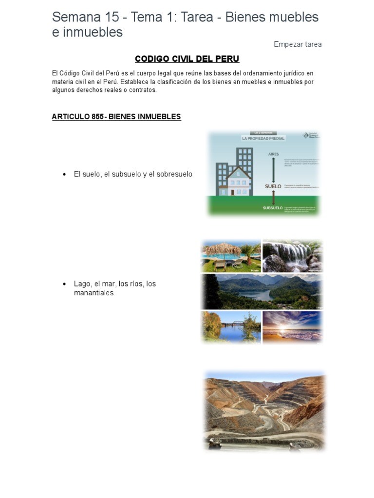 Clasificación de Bienes Muebles e Inmuebles | PDF