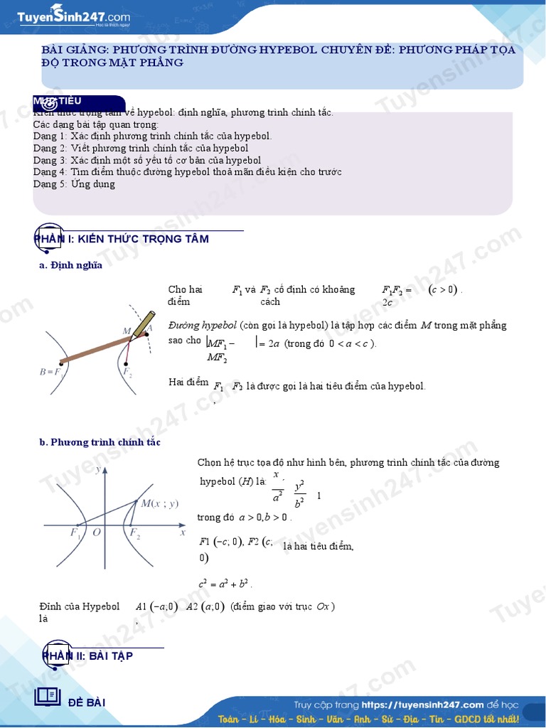 Phuong Trinh Duong Hypebol 1679044376 | PDF