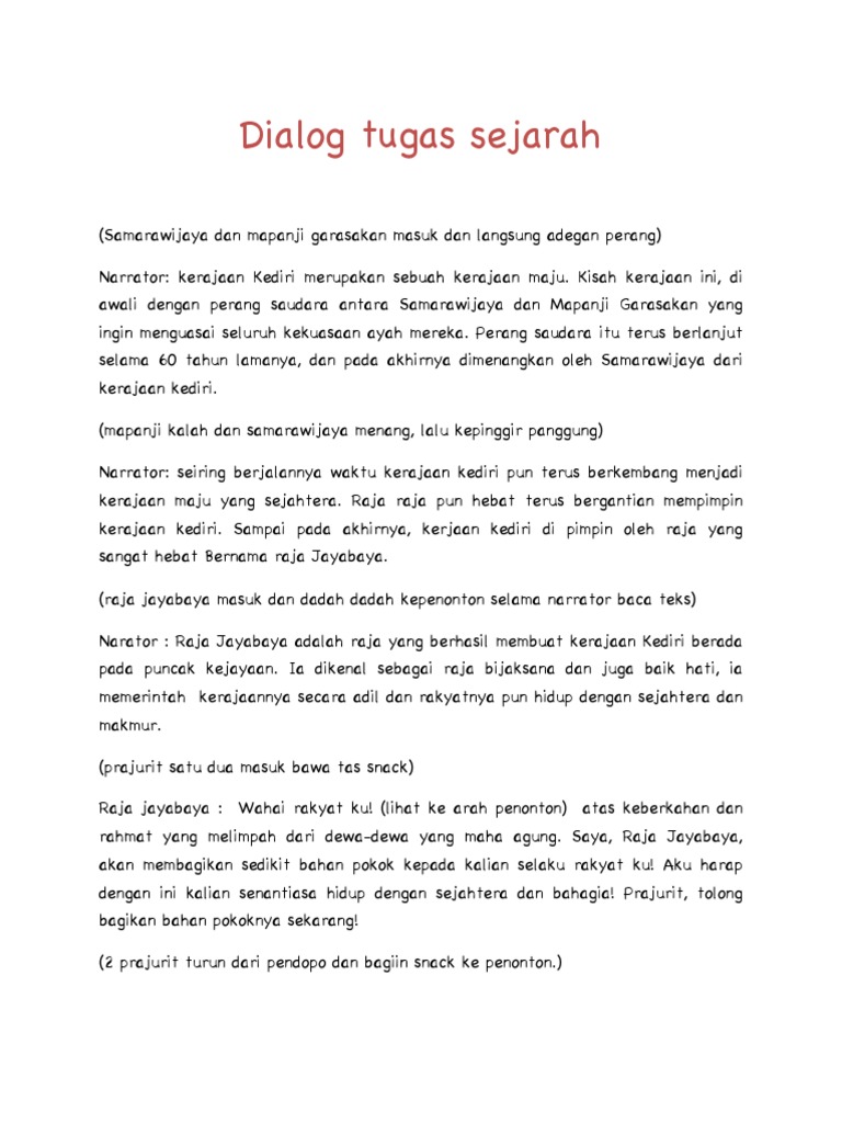 Kisah Kediri dan Raja Jayabaya | PDF