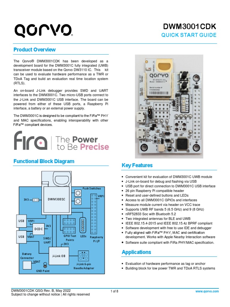 Qovro 7 7 2022 DWM3001CDK Quick Start Guide-2998998 | PDF | Computer Engineering | Computing