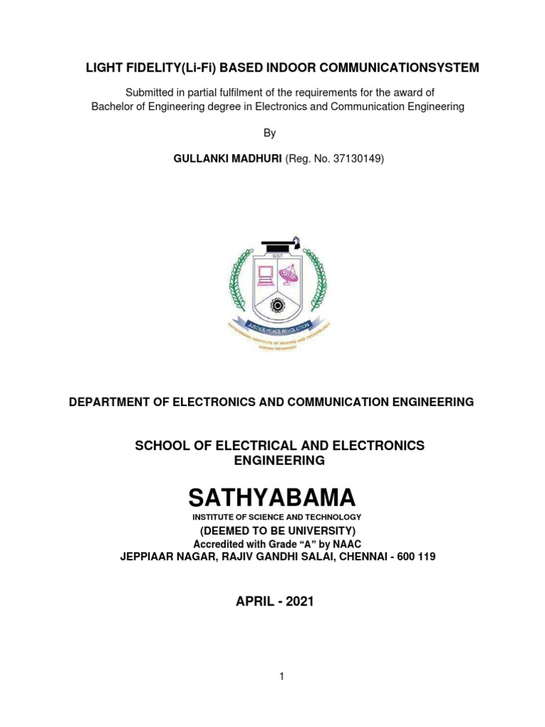 Lifi Report | Download Free PDF | Digital Signal | Wi Fi