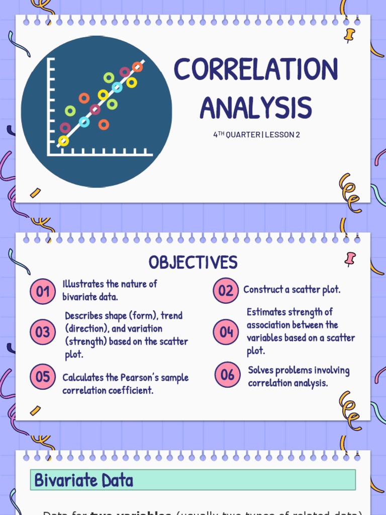 Complete - Lesson 2 Correation Analysis | PDF | Scatter Plot | Dependent And Independent Variables