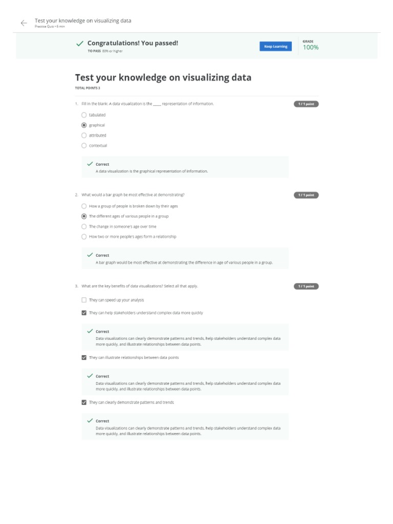 C1W4Q4-Test Your Knowledge On Visualizing Data | PDF C1W4Q4-Test Your Knowledge On Visualizing Data | PDF