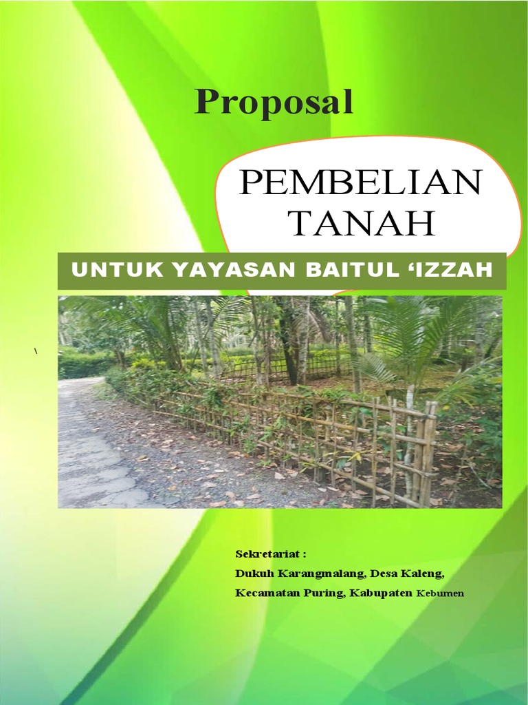 Proposal Wakaf Pembebasan Tanah | PDF