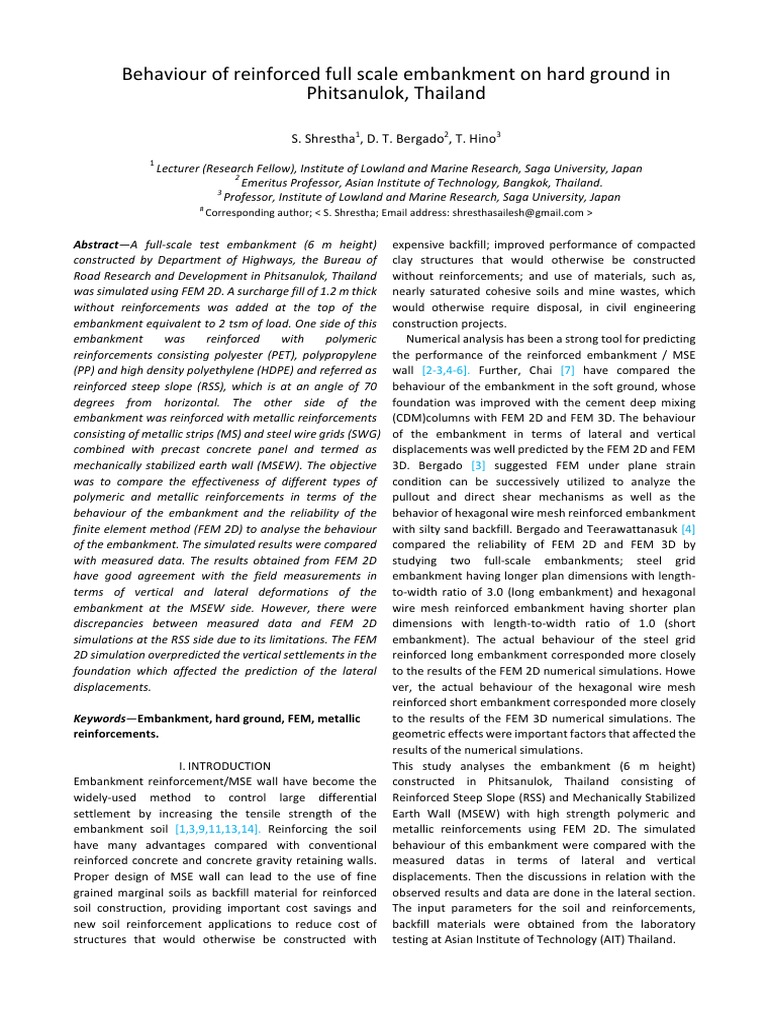001 Pages 1 6 | PDF | Finite Element Method | Geotechnical Engineering