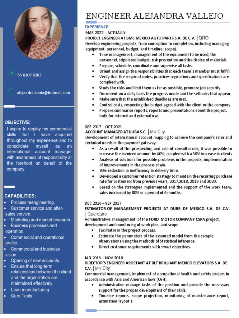 CV Alejandra Vallejo Landa 2023 | PDF | Business | Business Economics