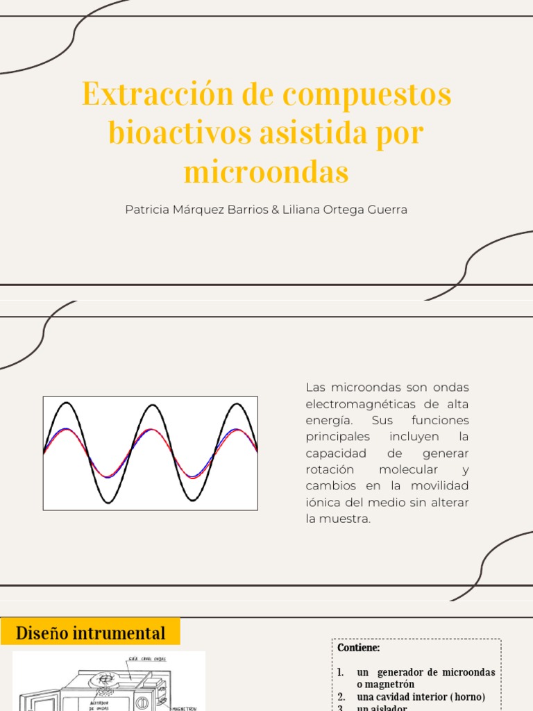Extraccion Asistida Por Microondas | PDF | Microondas | Sólido