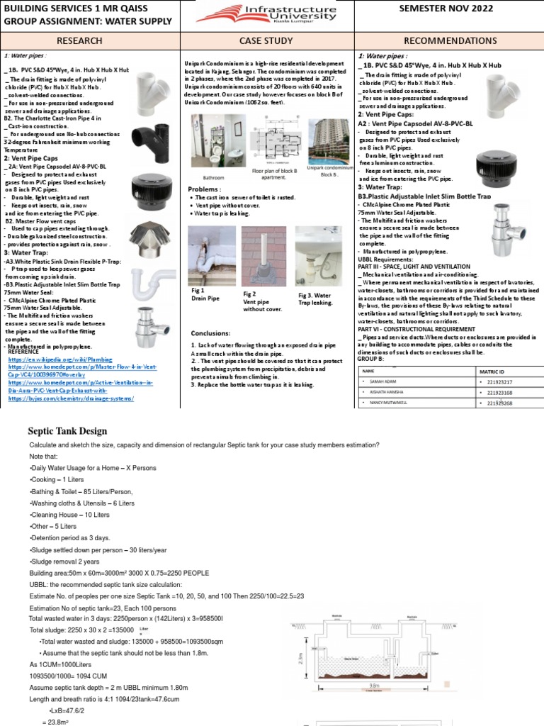 Group B Case Study | PDF | Plumbing | Polyvinyl Chloride