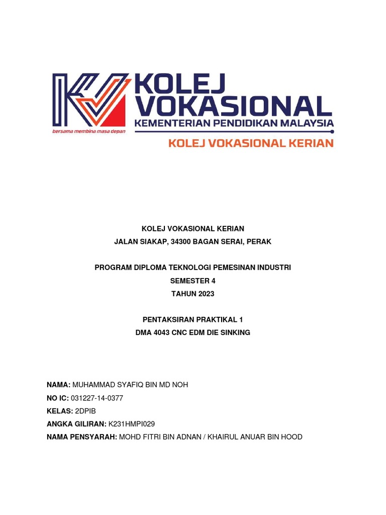 Edm Die Sinker 1 | PDF