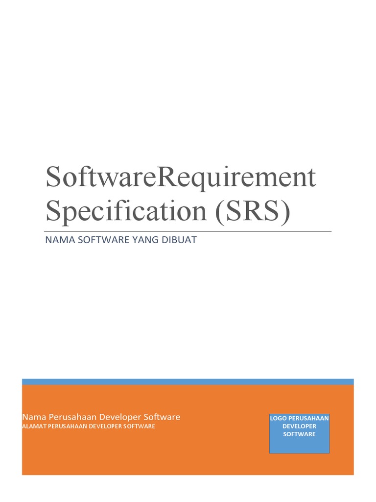 Contoh Dokumen SRS Software | PDF