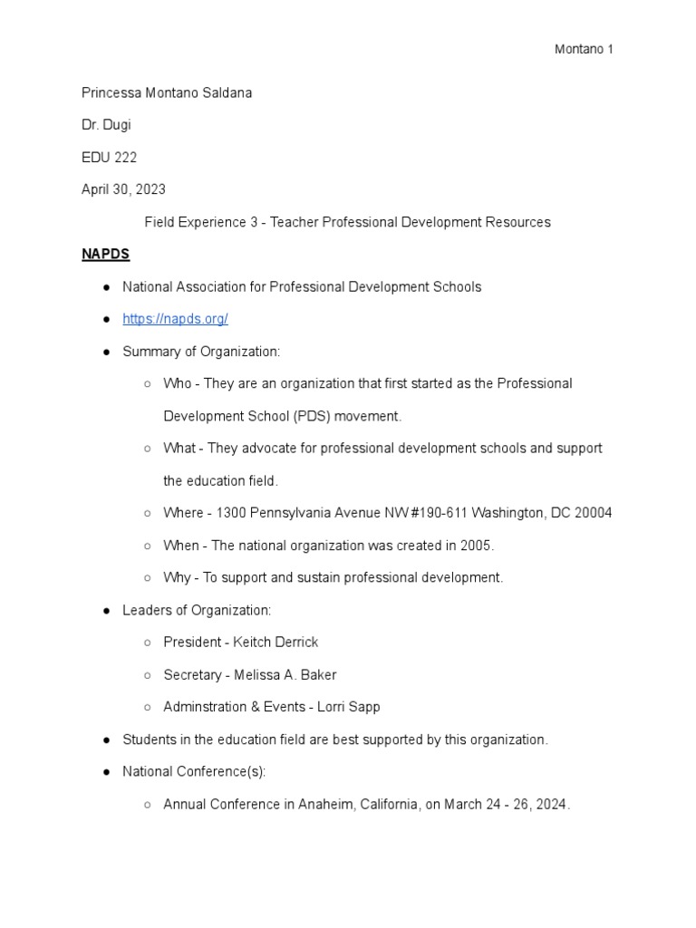 Teacher Development Resources Overview | PDF