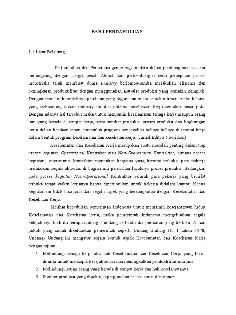 Bab 1 Pendahuluan | PDF