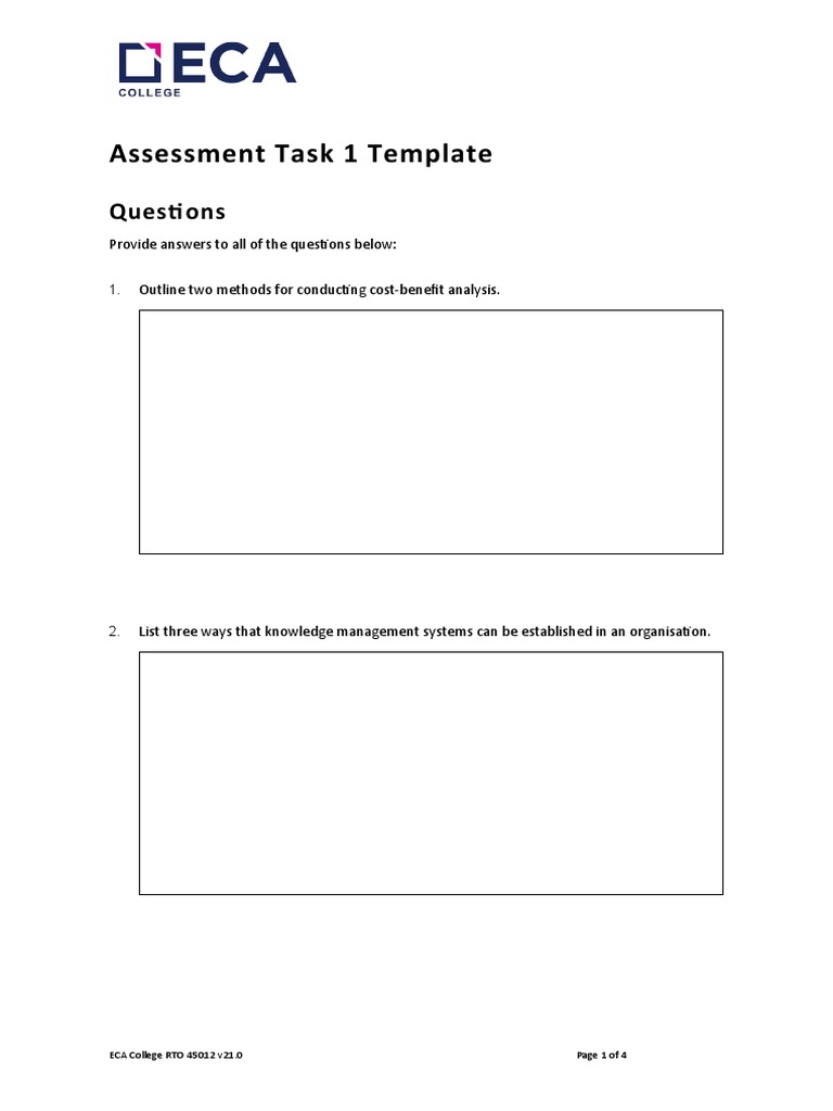 BSBSTR601 Assessment Task 1 - Written Questions Template | PDF