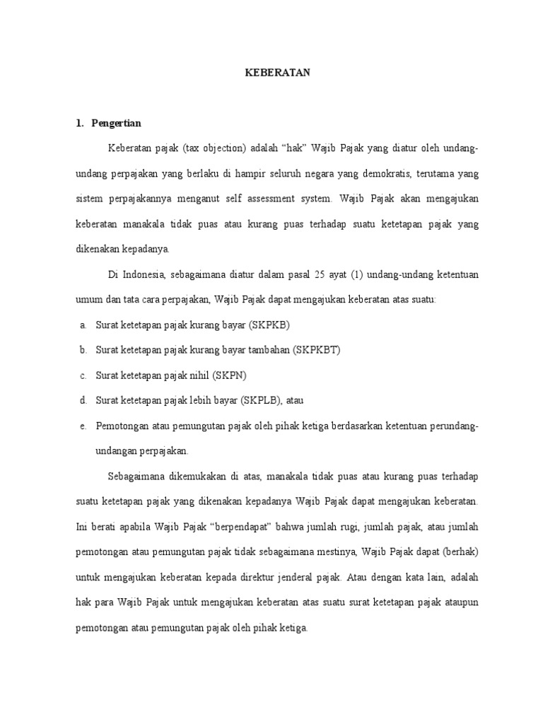 Keberatan Dan Banding PBB | PDF