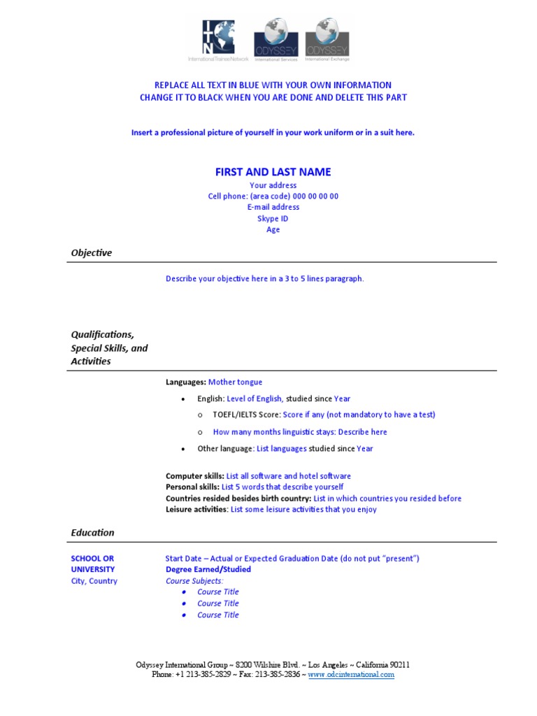 ITN Business Resume Format | PDF | Linguistics | Communication
