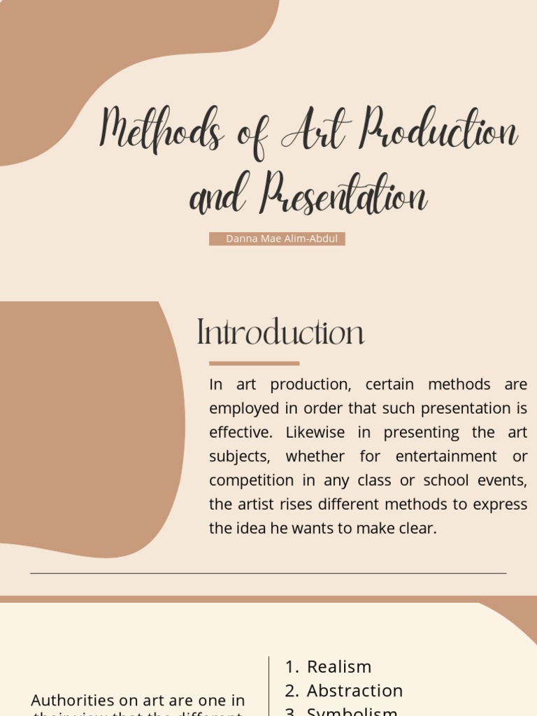 Methods of Art Production and Presentation | PDF | Surrealism ...