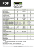 Polypropylene Technical Data Sheet | PDF | Strength Of Materials ...