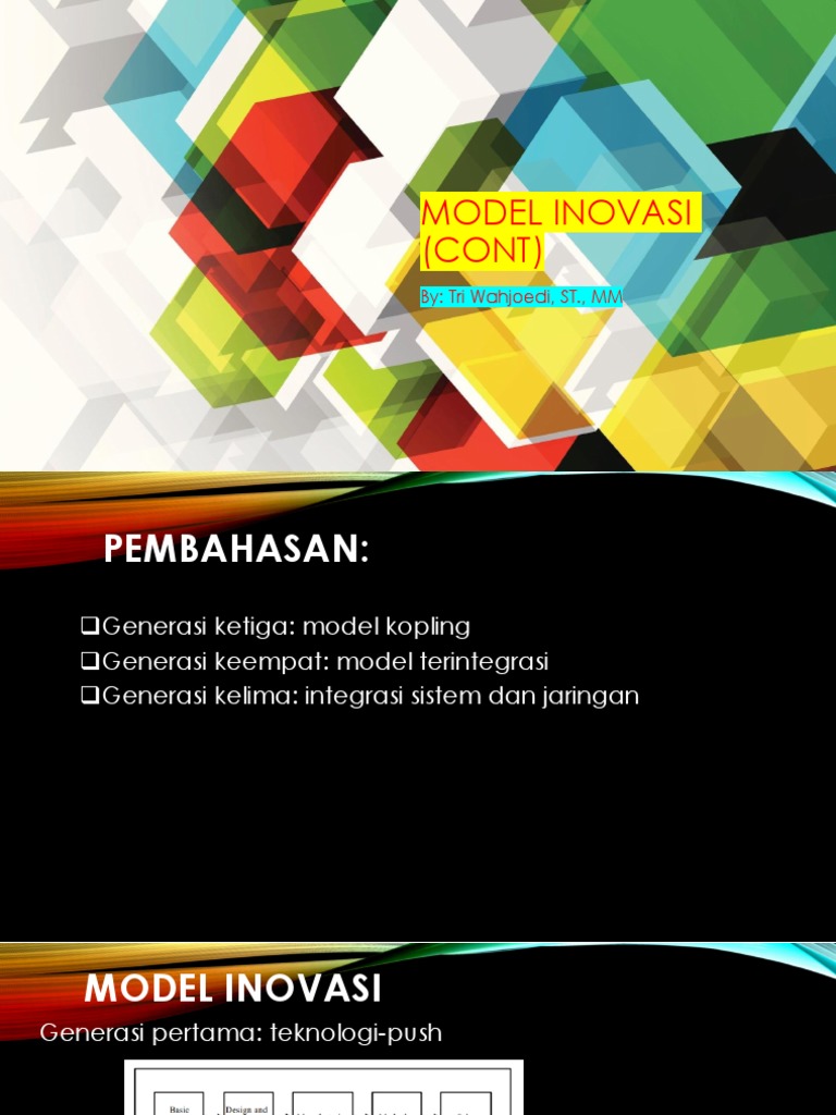 Matkul-Business Innovation - Kuliah 6 - Model Inovasi (Cont) | PDF