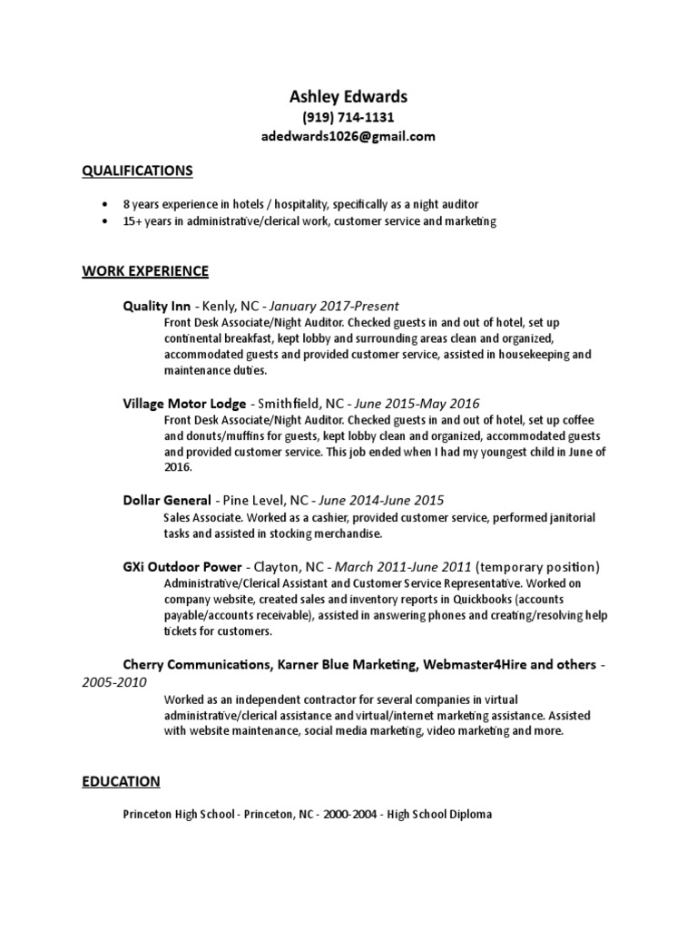 Ashley Edwards Resume 2023 | PDF