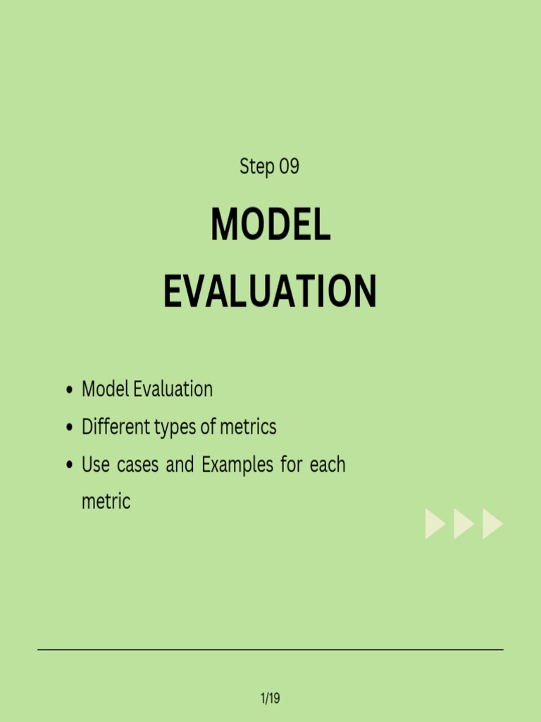 Model Evaluation Metrics Pdf