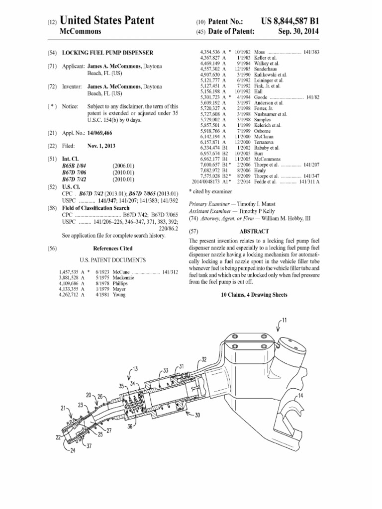Locking Fuel Pump Dispenser | PDF