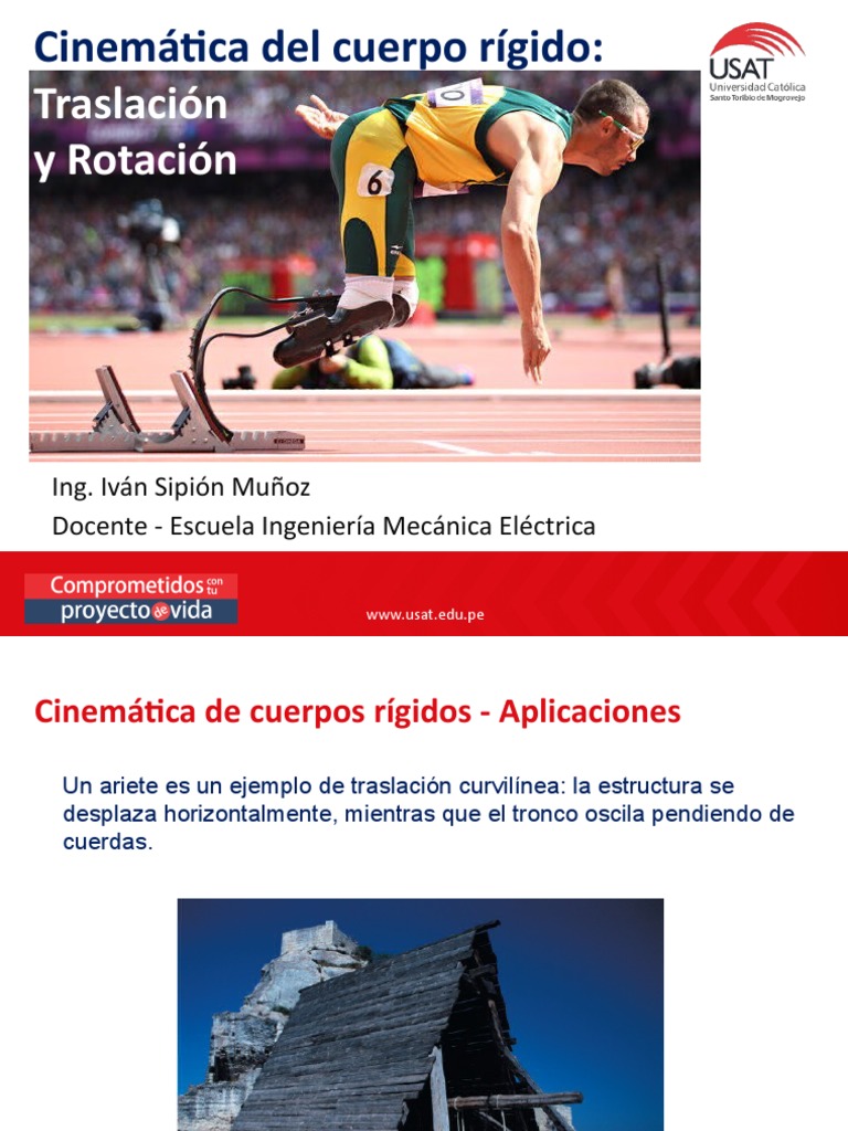 Cinemática de Cuerpo Rigido - Traslacion y Rotacion | PDF | Cinemática ...