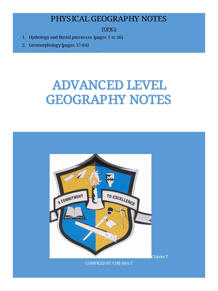 A Level Geography Notes | PDF