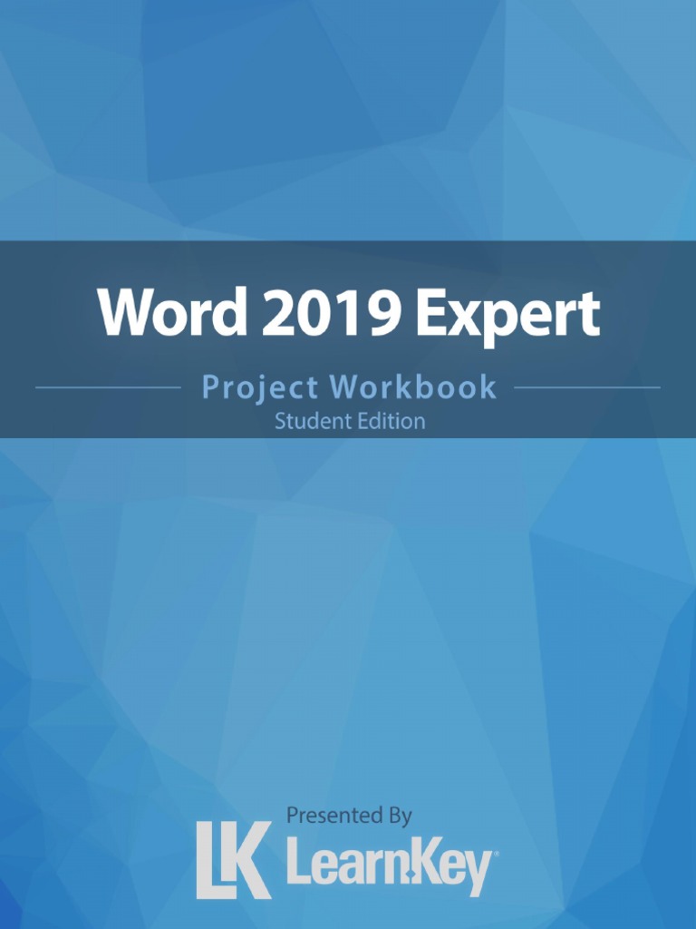 Word 2019 Expert Student Workbook | PDF | Microsoft Word | Screenshot