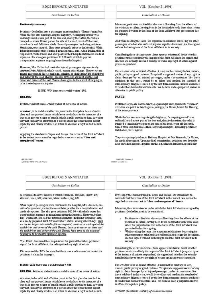 Gatchalian Vs Delim | PDF