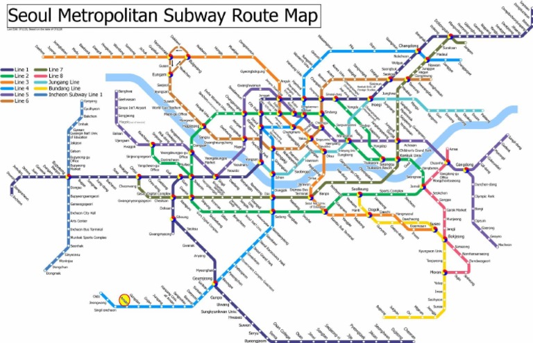 Seoul Subway Map PDF | PDF