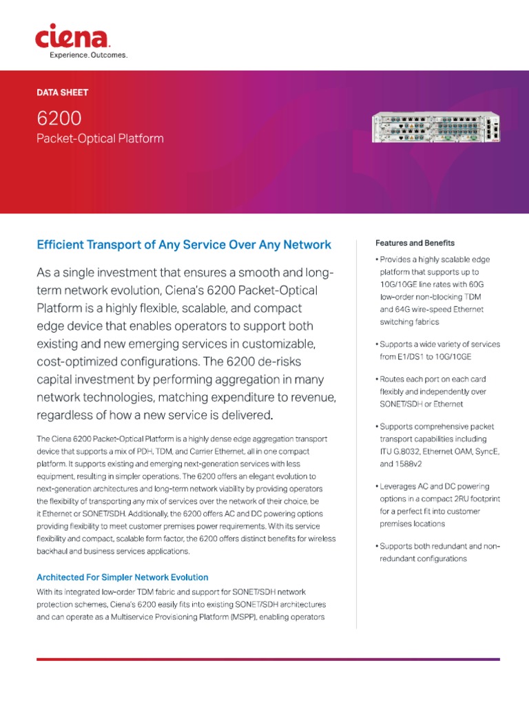 Tài liệu Ciena 6200-eng | PDF