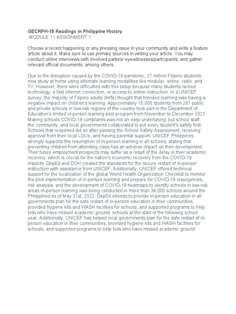 RPH - Module 9 Assignment 1 | PDF | Wash