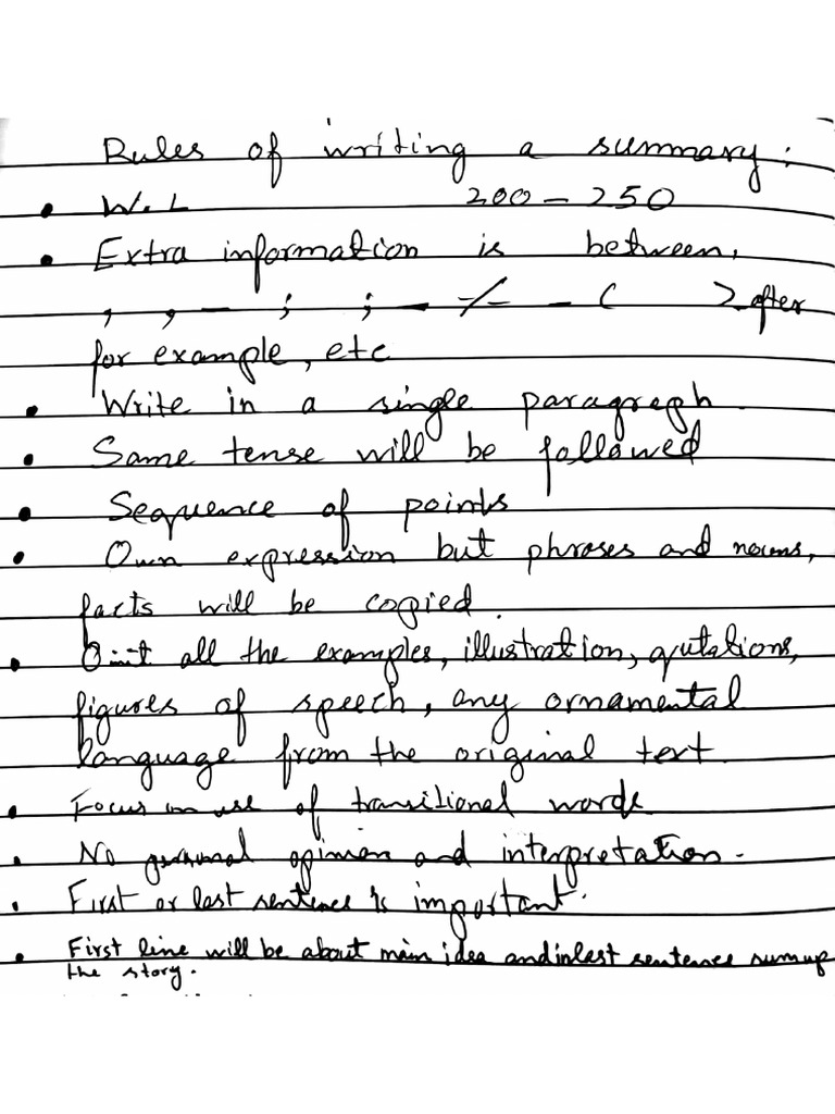 English Paper 2 Notes Pdf