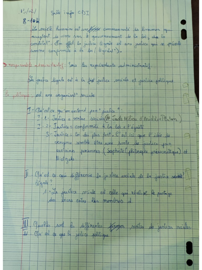 Notion de Justice (Philosophie) | PDF