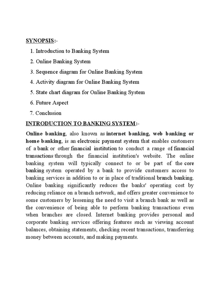 Online Banking System Diagrams | PDF | Online Banking | Banks & Banking