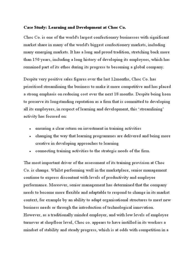 Case Study-HRD, Mod 3 | PDF | Employment | Turnover (Employment)