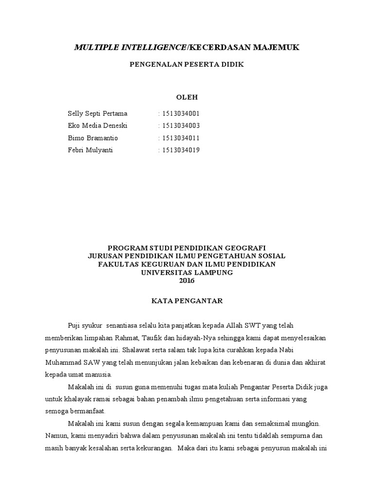 Multiple Intelligence | PDF