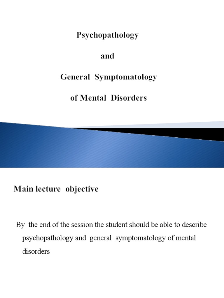 Understanding Psychopathology and Symptoms | PDF | Mental Disorder ...