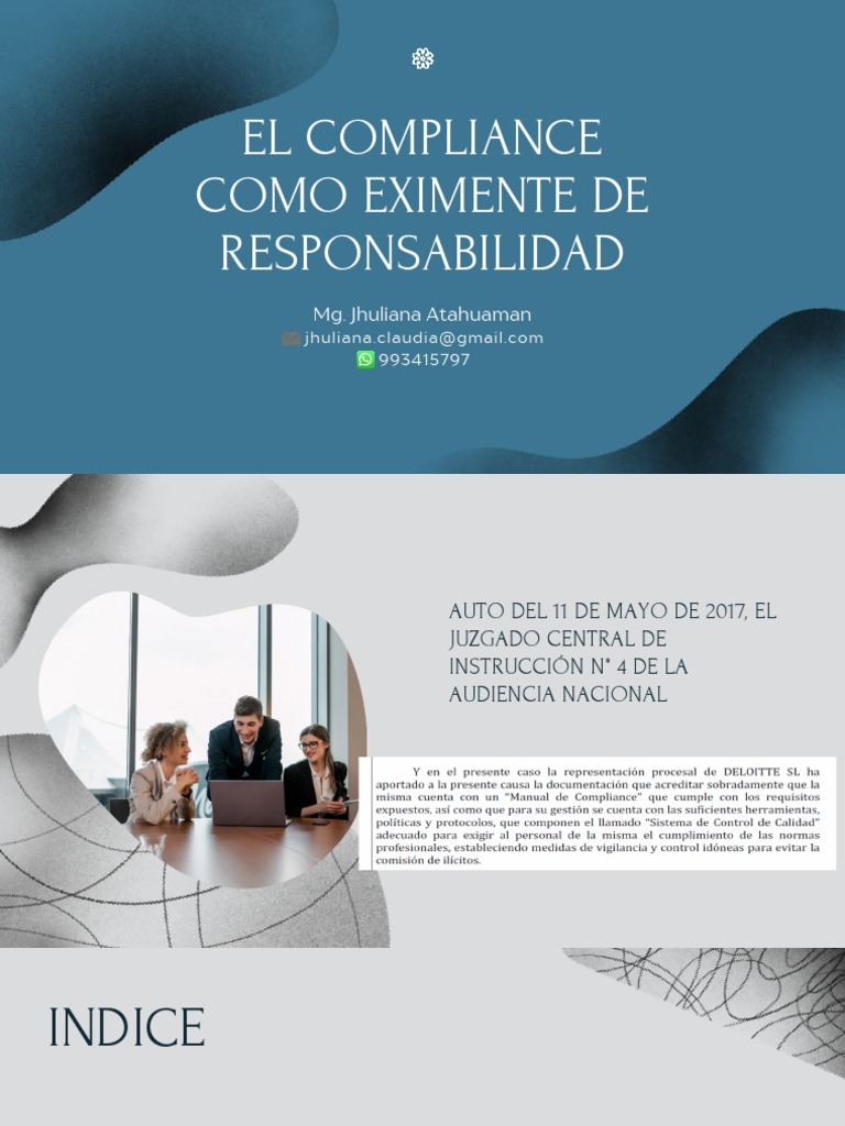 Compliance Como Eximente de Responsabilidad | PDF | Justicia | Crimen y ...