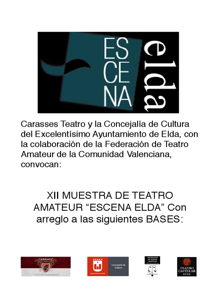 XII Escena Elda 2017 | PDF | Teatro