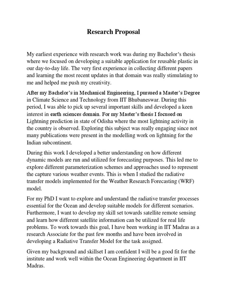 Research Proposal | PDF