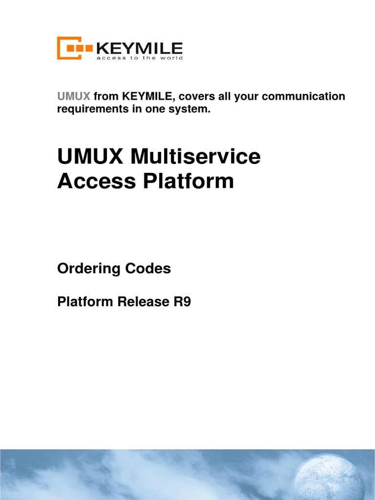 Ordering - Codes UMUX | PDF