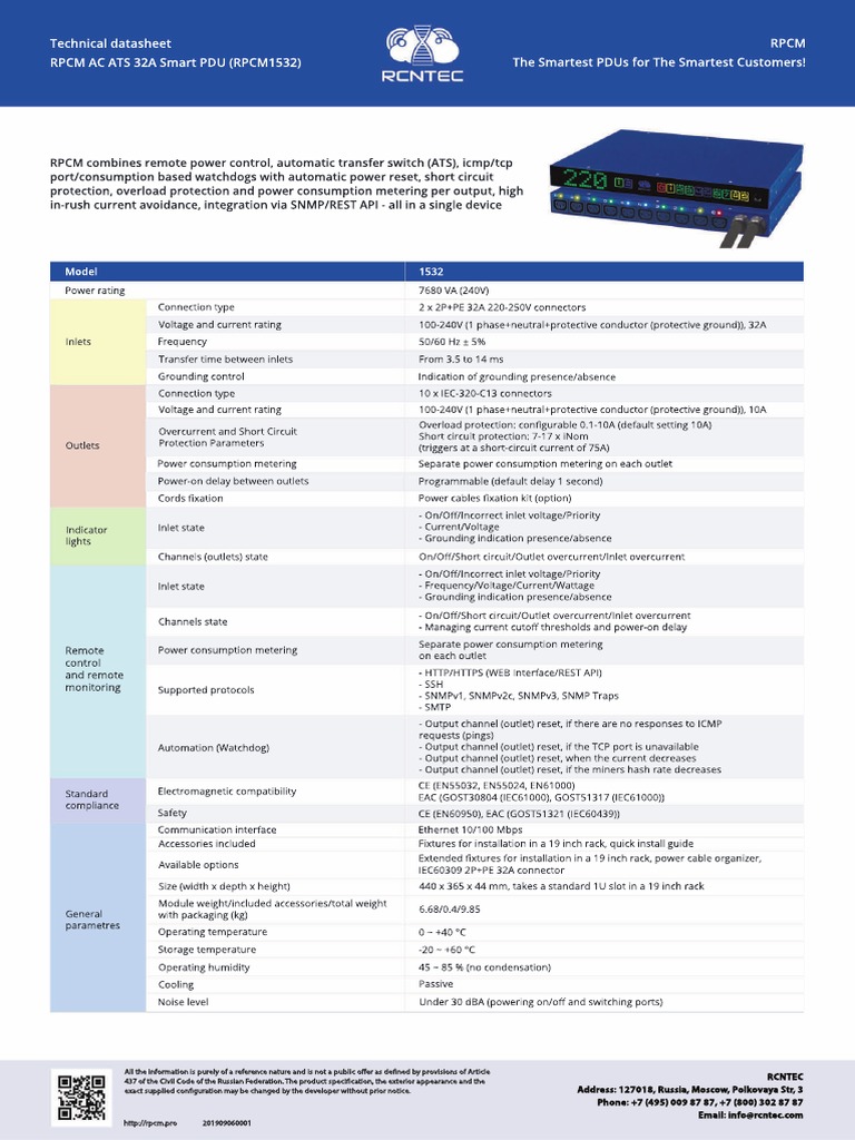 Datasheet 1532 en | PDF