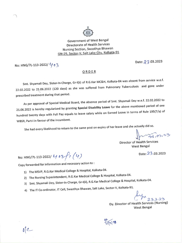 Special Disability Leave | PDF