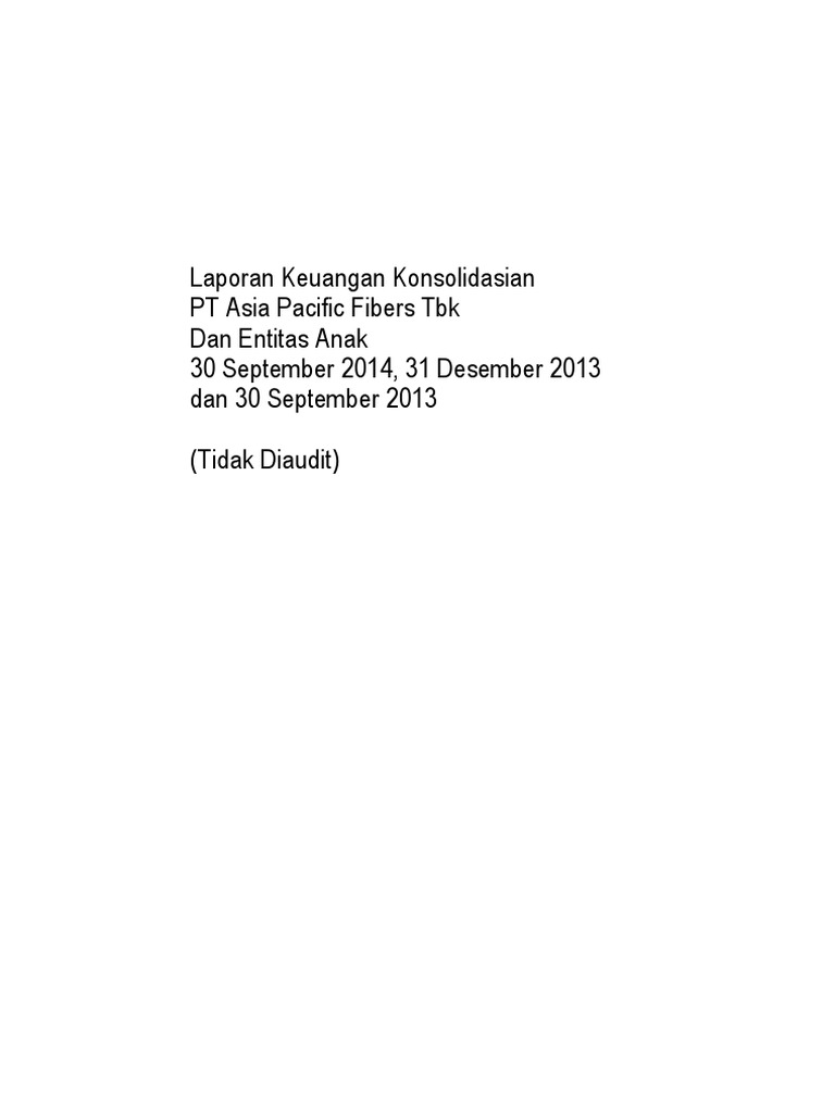 Annual Report Asia Pacific Fiber (POLY) 2014 | PDF