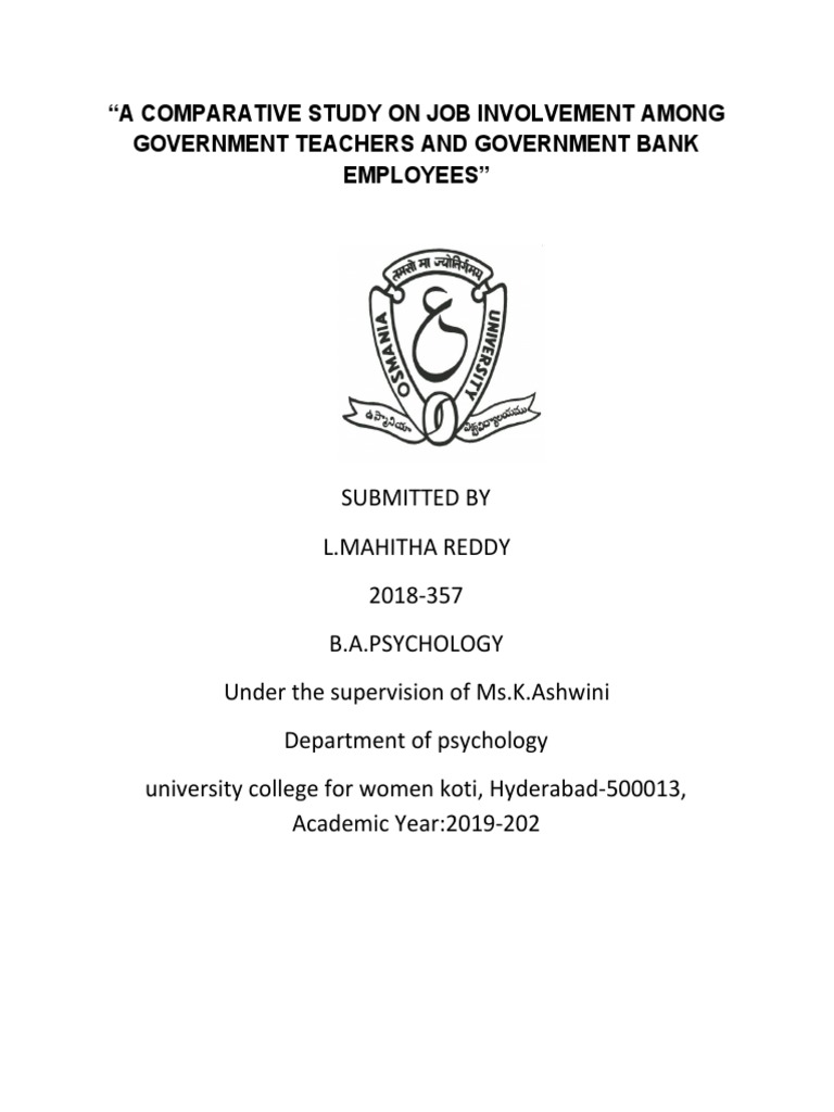 Psychology HR Project Mahi's | PDF
