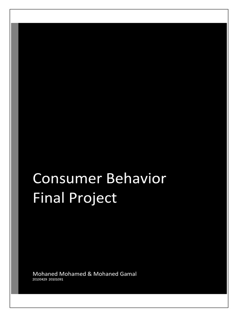 Consumer Behavior Final Project | PDF | Oral Hygiene | Toothbrush