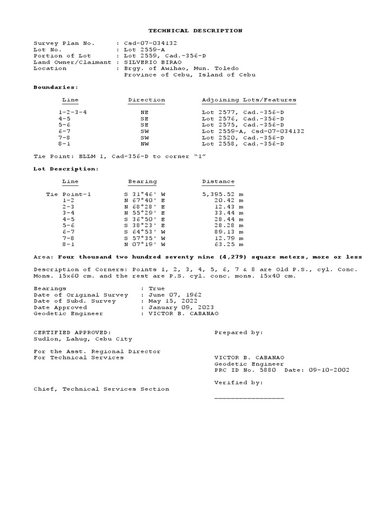 Technical Description: Boundaries | PDF