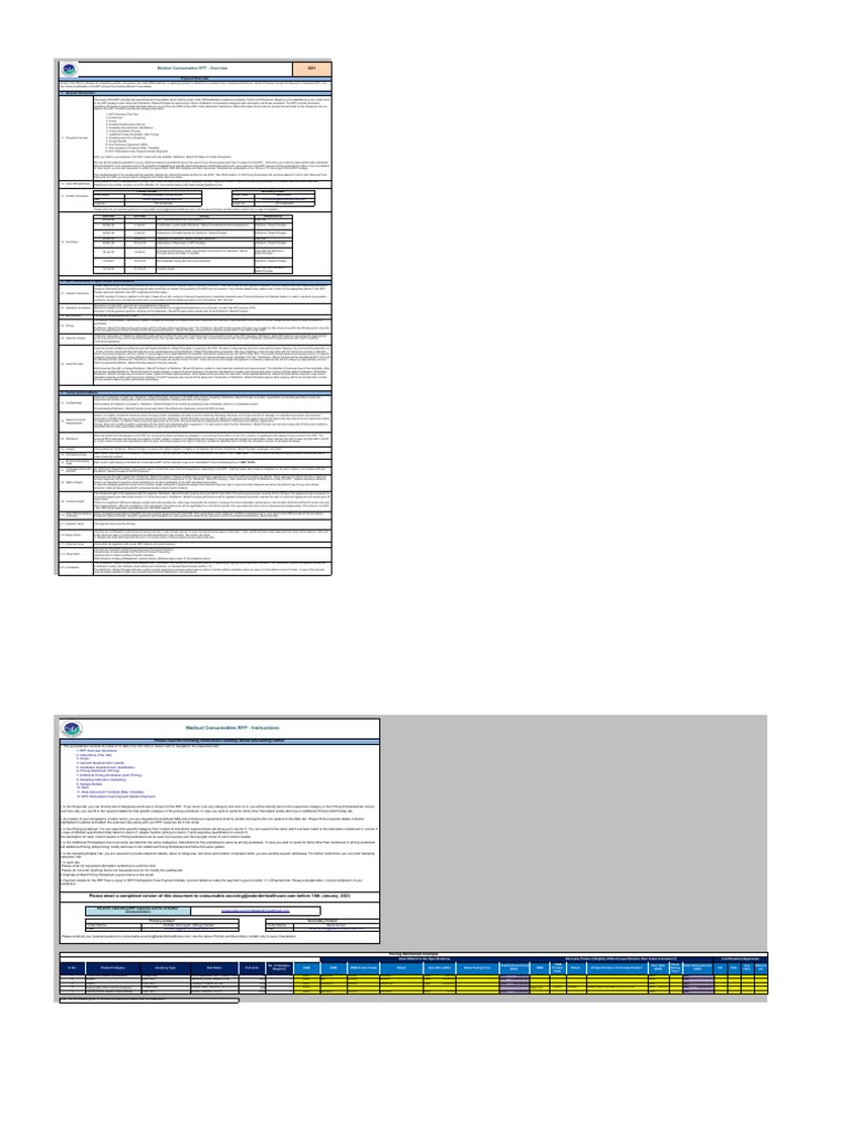 Medical Consumables RFP - Overview | PDF | Request For Proposal | Non ...