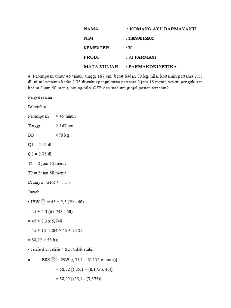 002 - Komang Ayu Darmayanti - TGS Farmakokinetika | PDF